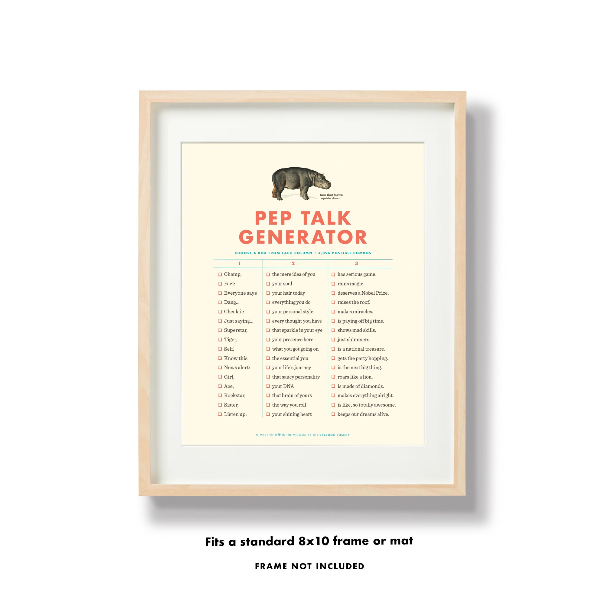 Pep Talk Generator: Art Print - Etsy