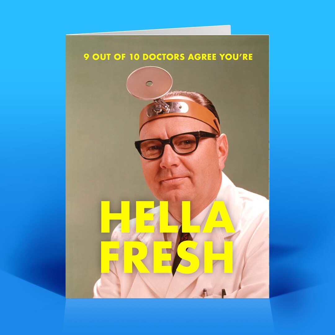 Hella Fresh All-occasion Card - Etsy