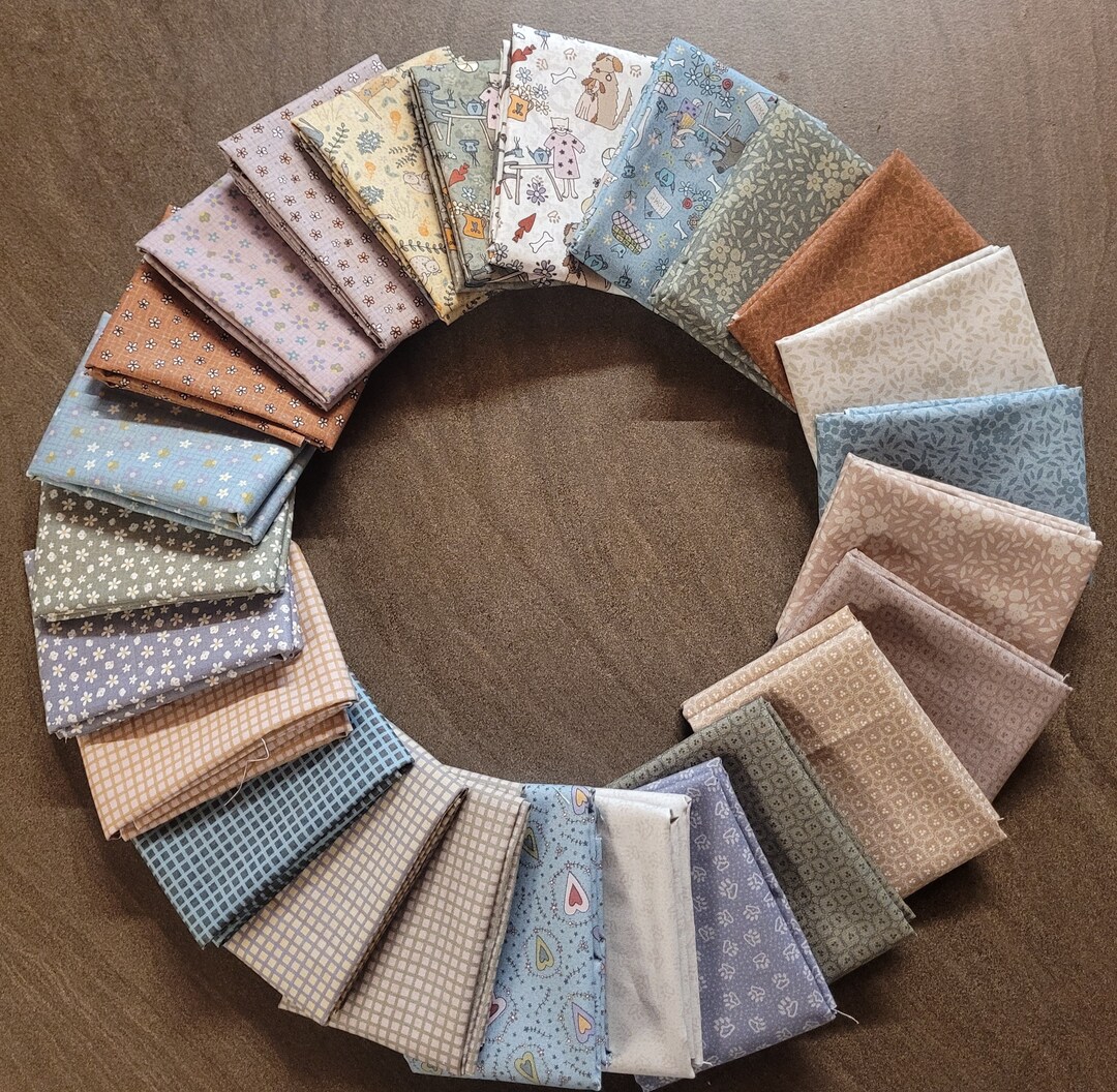 Bundle 25 Fat Quarters Collection Good Boy & Kitty Lynette Anderson - Etsy