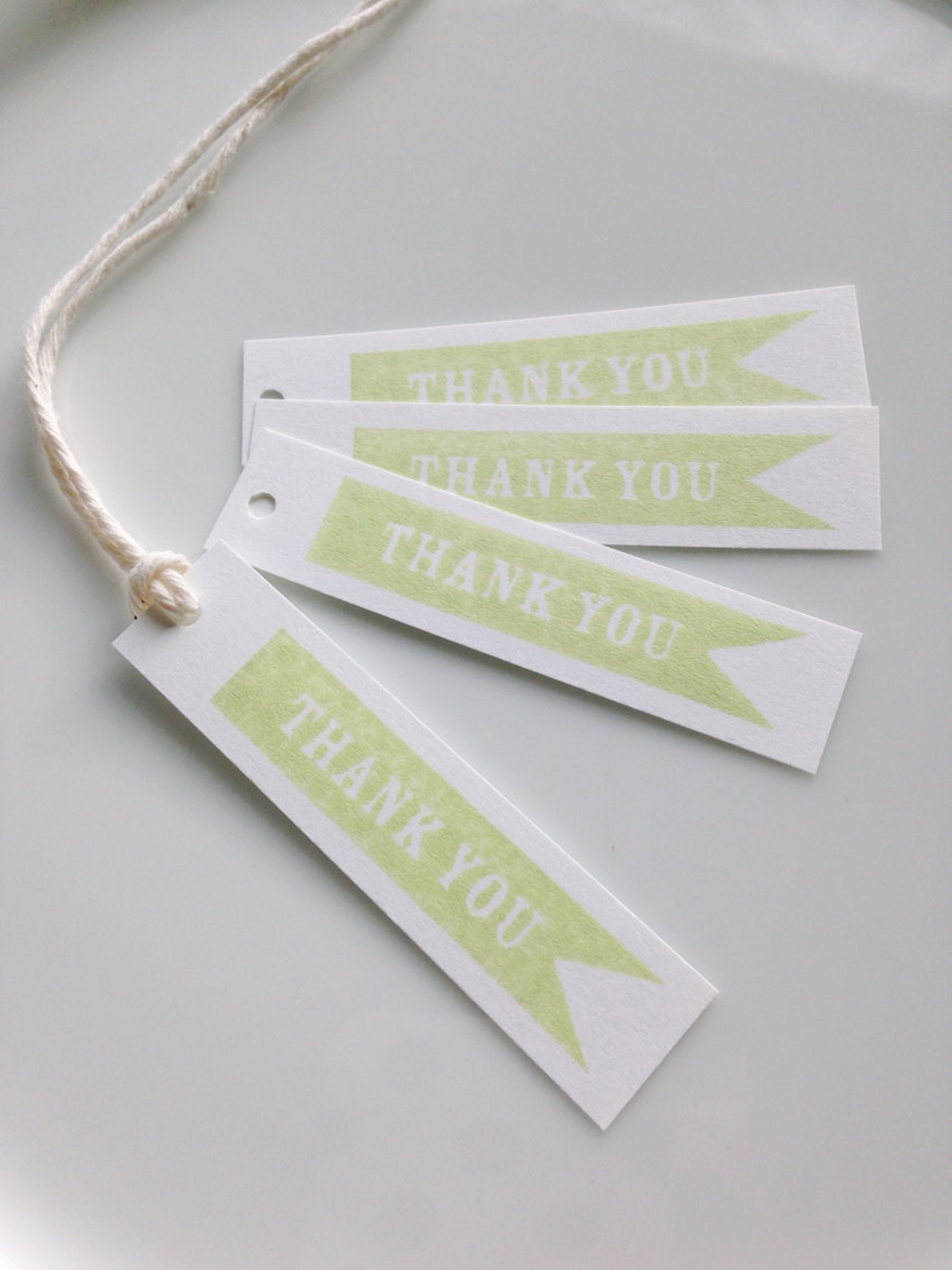 THANK YOU Pennant Gift Tag Sprout 10ct - Etsy