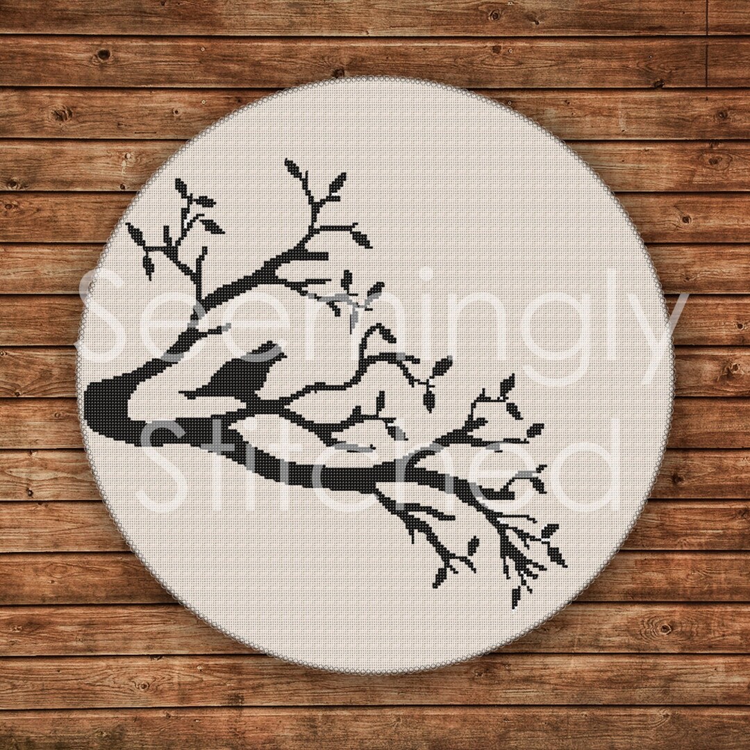 Cross Stitch Pattern - Birds on Branch - Etsy