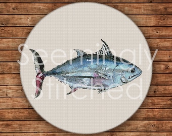 Cute Yellow Fish Counted Cross Stitch Pattern PDF Instant - Etsy