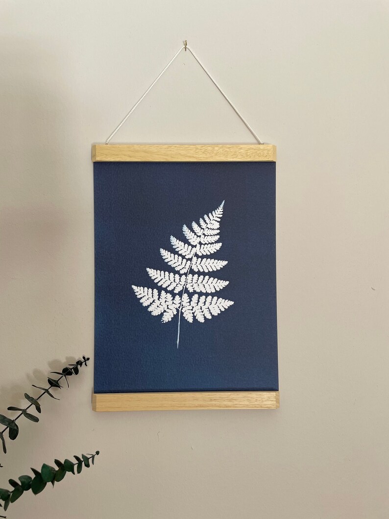 Botanical Print Cyanotype Print A4 Print Plant Lover - Etsy