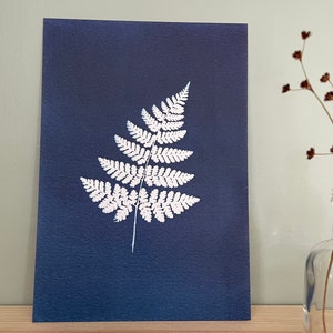 Botanical Print, Cyanotype Print, A4 Print, Plant Lover, Botanical Wall ...