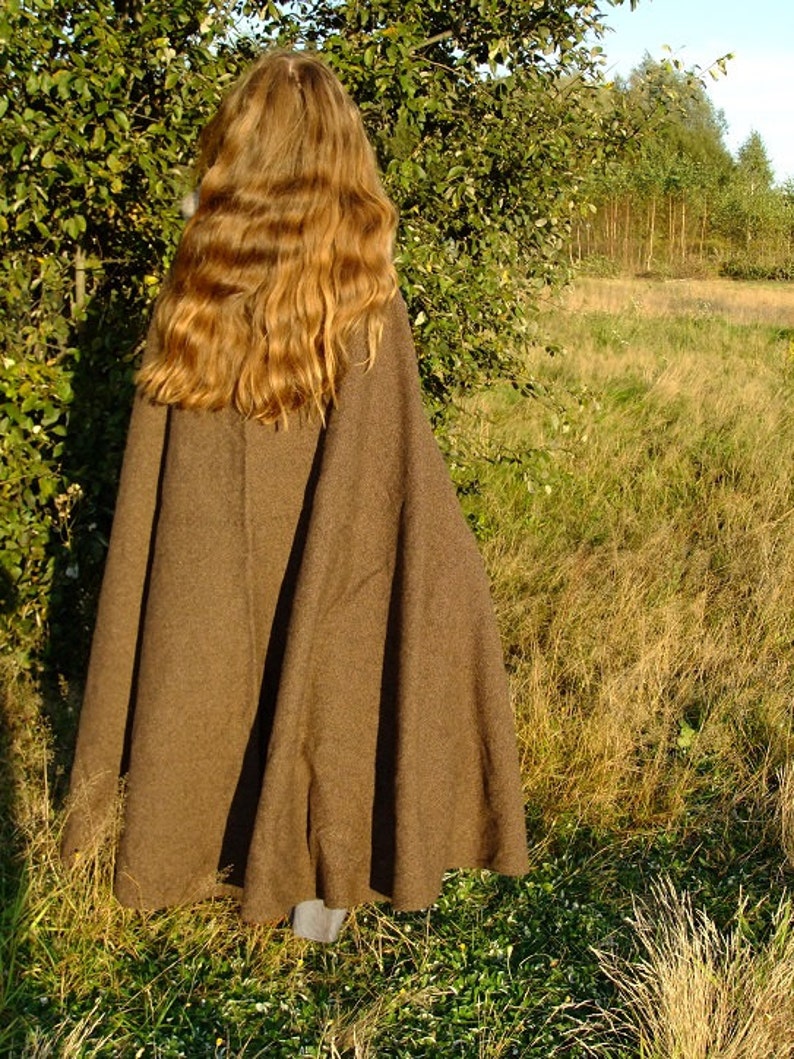 Medieval Viking Cloak With Fox Fur Around the Neckline Unisex - Etsy