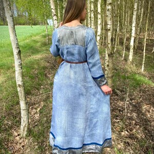 Medieval Linen Dress, Slav Costume, Rubakha, Reenactment, Viking ...