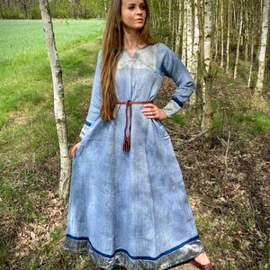 Medieval Linen Dress, Slav Costume, Rubakha, Reenactment, Viking ...