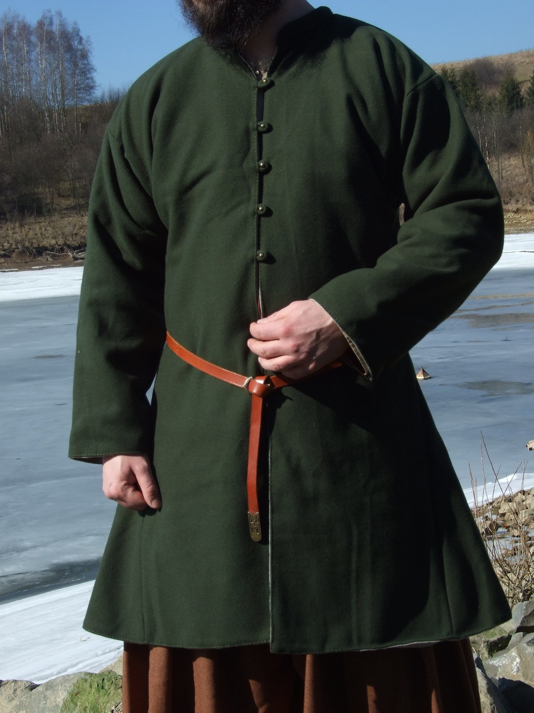 Men's Viking Coat With Lining, Birka Pattern, Historical Reenactment - Etsy