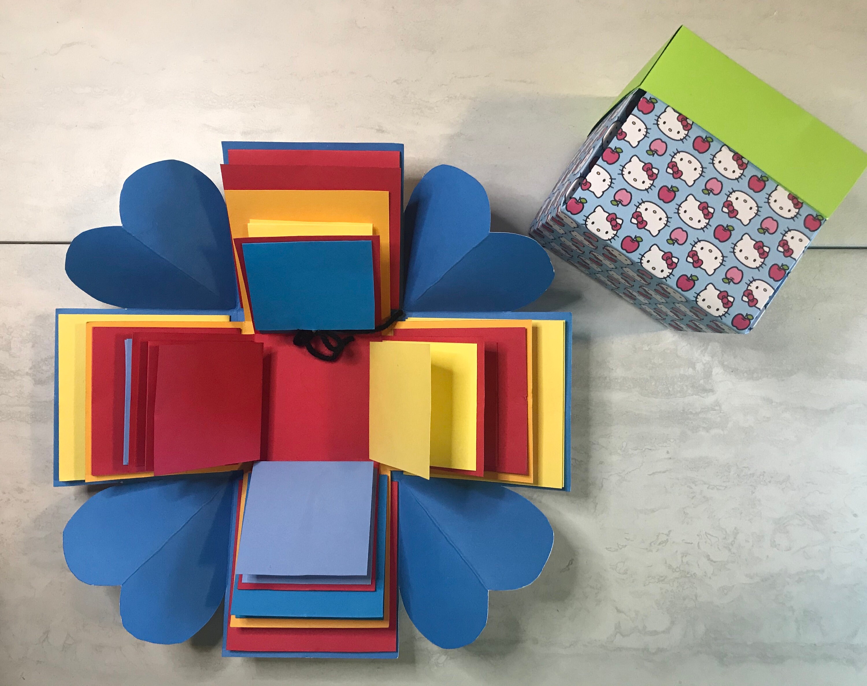 Photo Memory Explosion Box Photo Album Scrapbook in a Box - Etsy