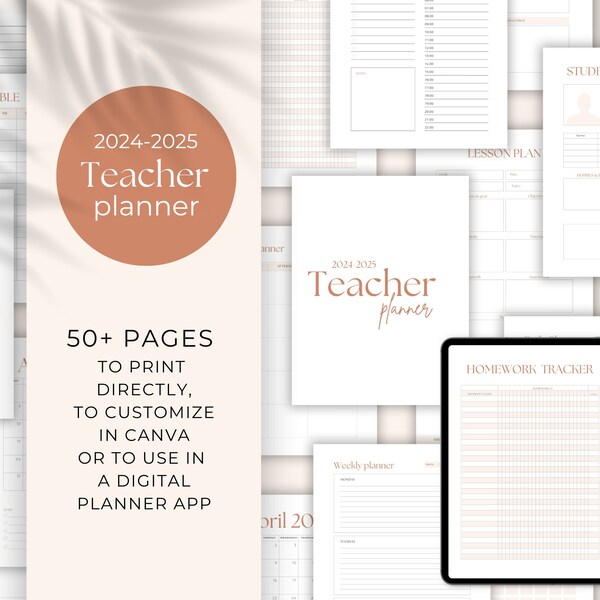 2024 2025 Teacher Planner - Etsy