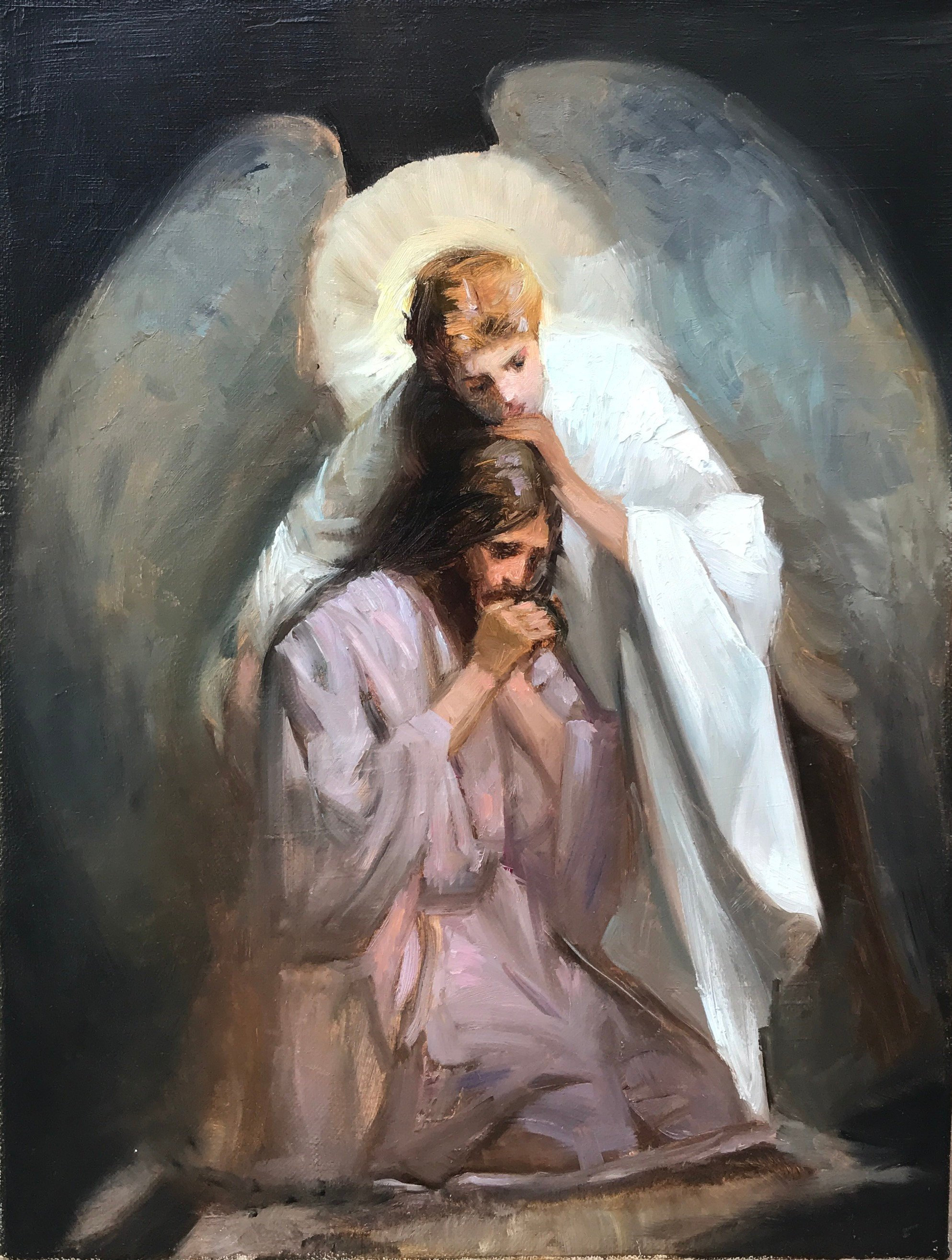 Angel Paintings With Jesus