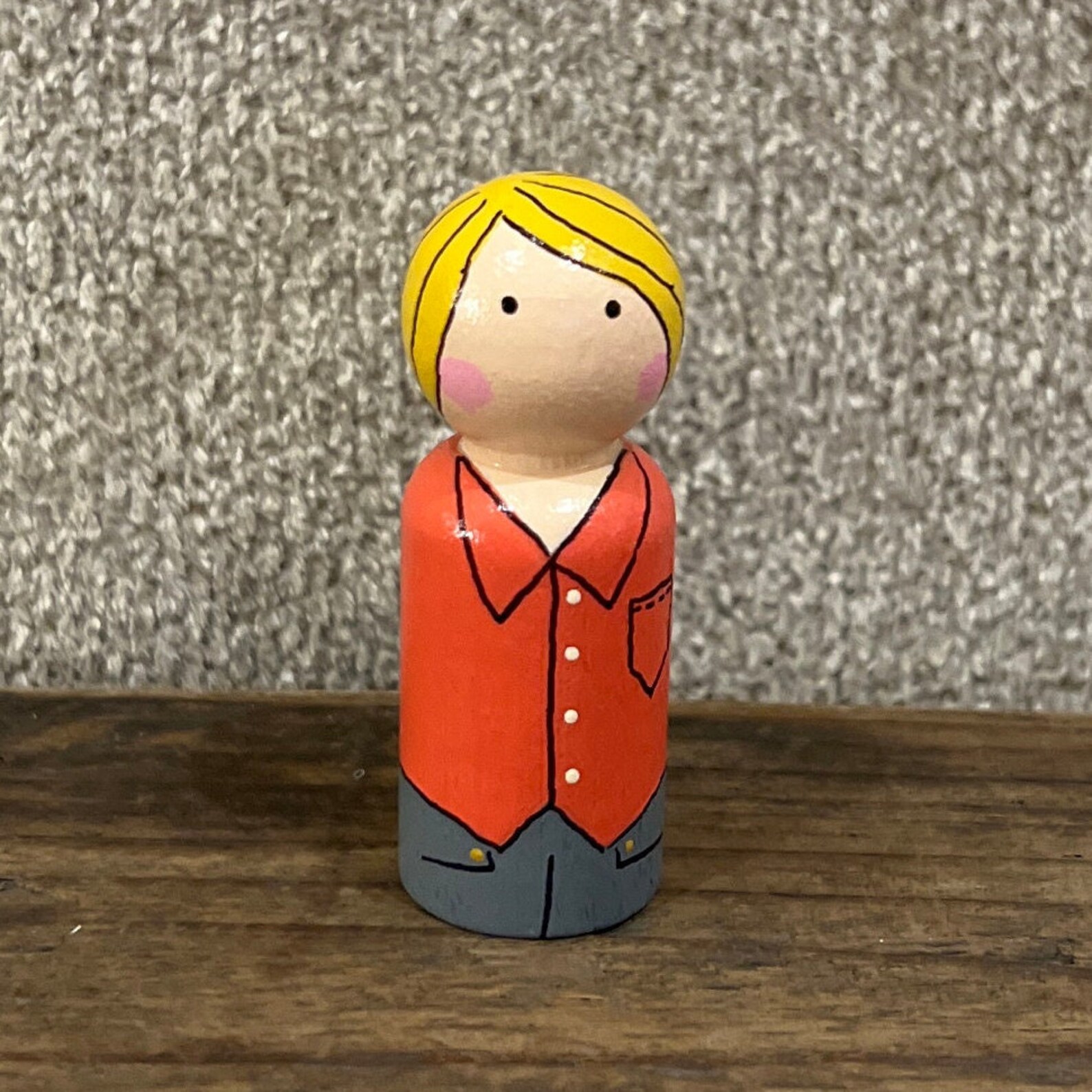 Peg Doll Family With Drawstring House - Etsy