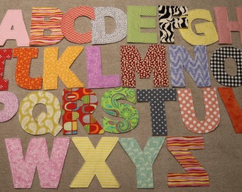 Fabric Alphabet Letters - Etsy