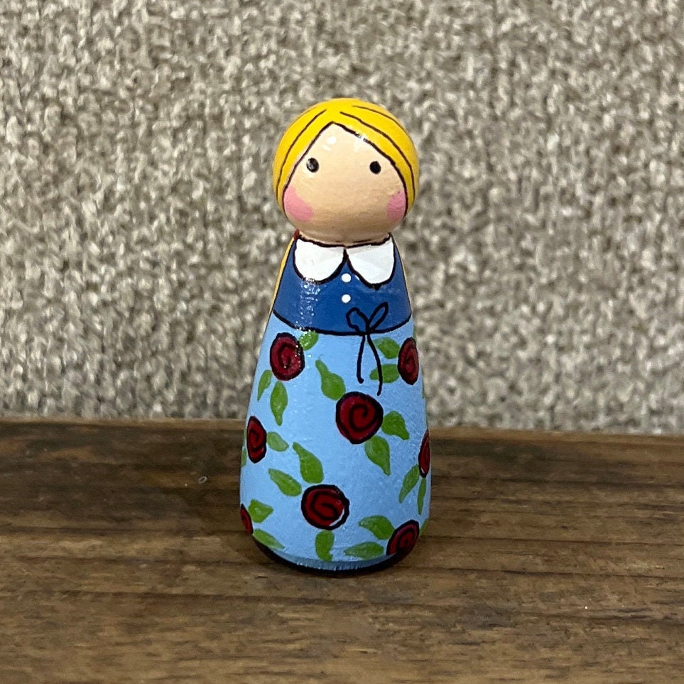 Peg Doll Family With Drawstring House - Etsy