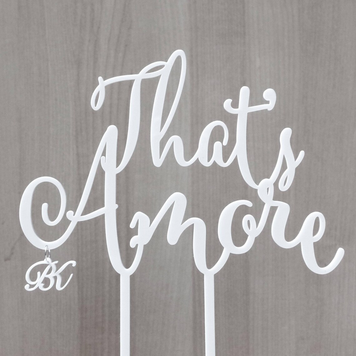 That's Amore Weddind Cake Topper Calligraphic Style Italo - Etsy