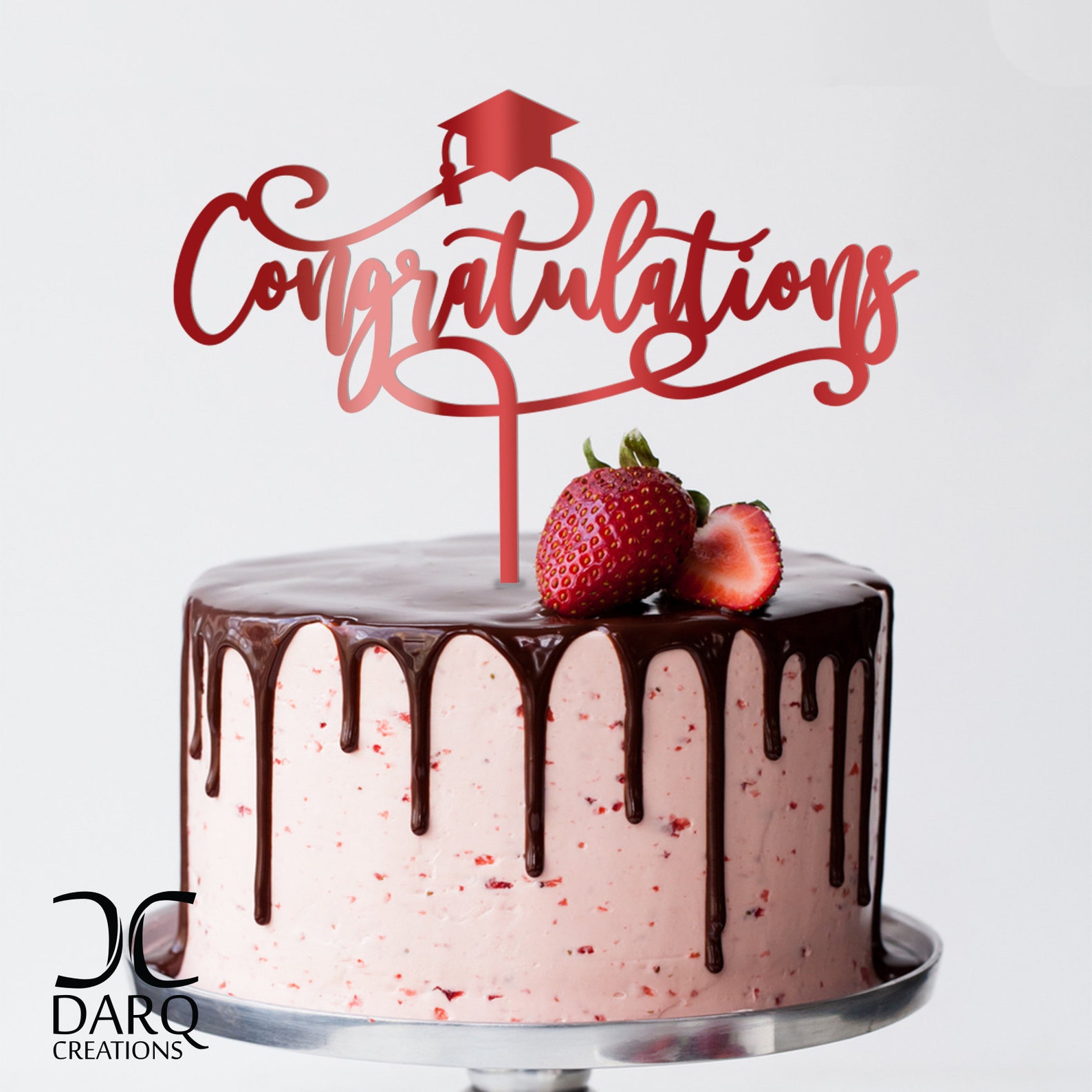 Congratulations Cake Topper Various Colors - Etsy