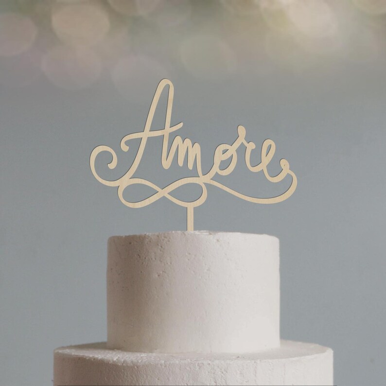 Amore infinito cake topper per matrimonio anniversario San | Etsy