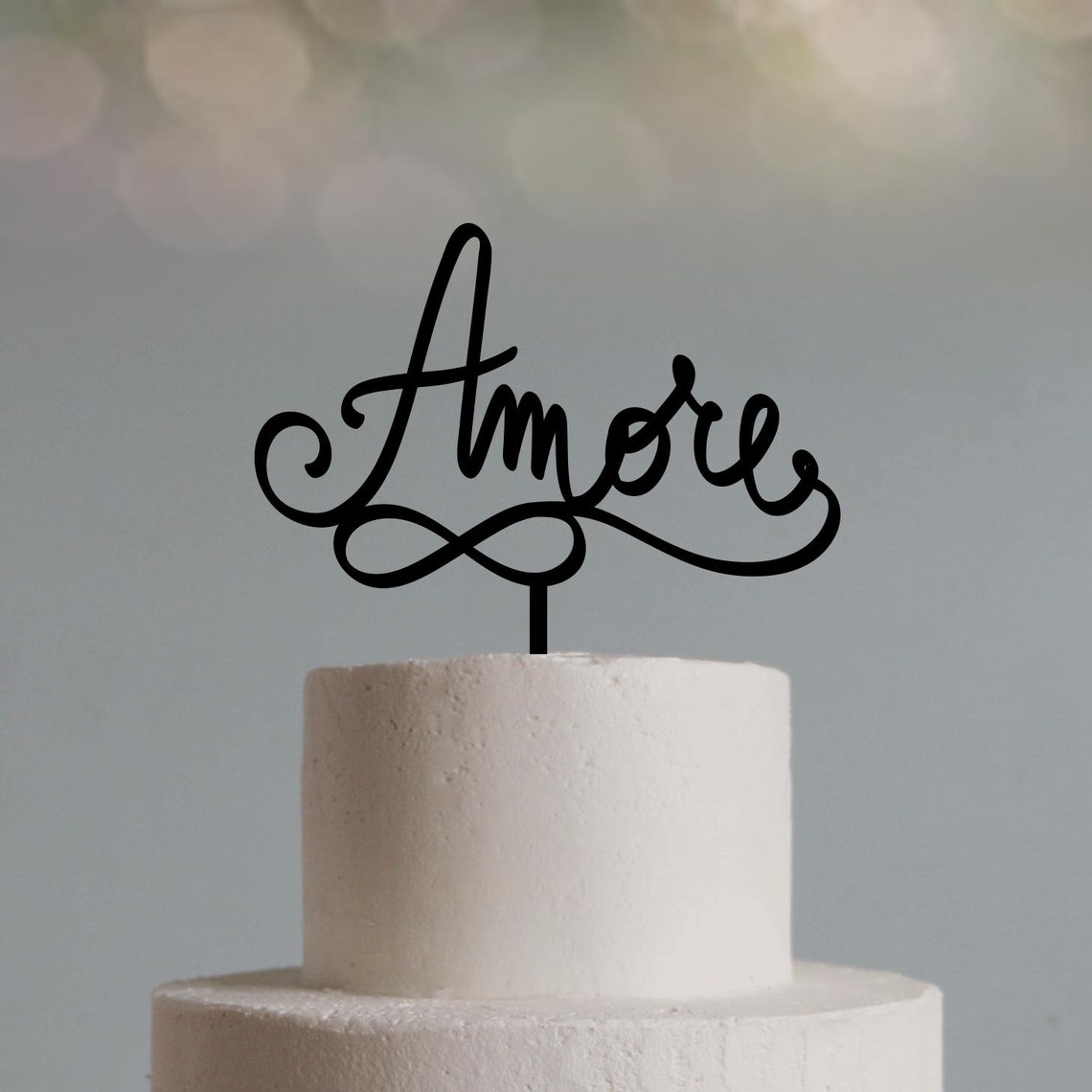 Amore infinito cake topper per matrimonio anniversario San | Etsy
