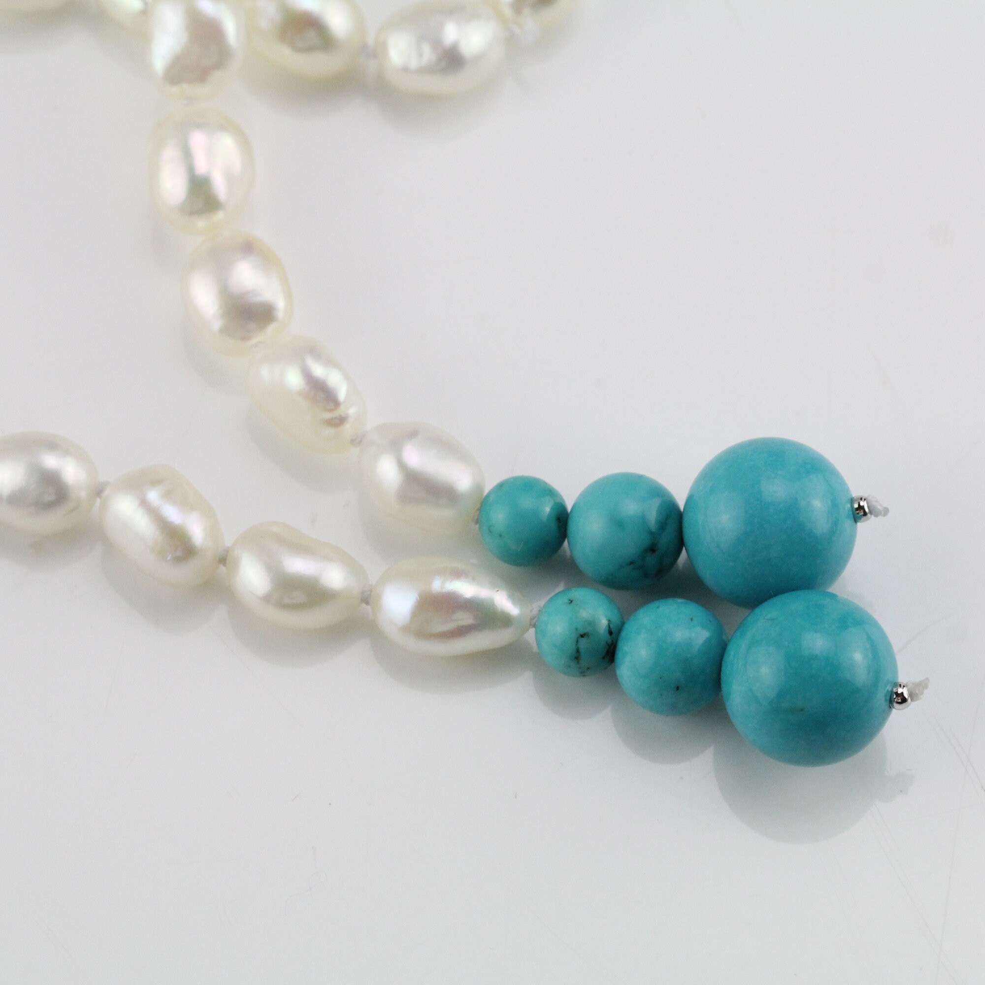 55inch Pearl Lariat Necklaceextra Long Baroque Pearl And Etsy