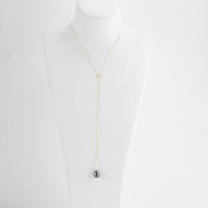 Yellow Gold Plated Silver Chain Lariat Necklace,y Chain Necklace ...