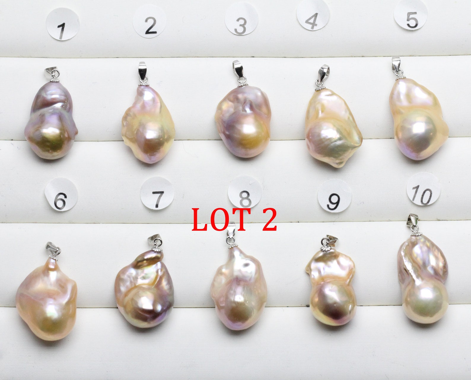 14-17x20-25mm Natural Metallic Rainbow Color Large Baroque - Etsy