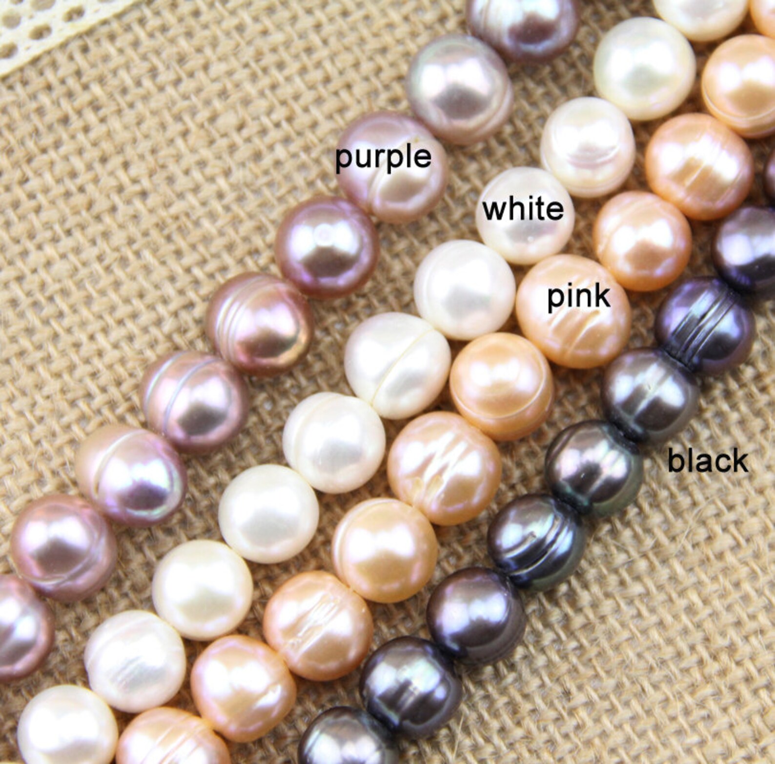 10mm Wine Red Pearl Strandfreshwater Potato Pearl Beadnear - Etsy