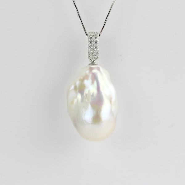 Large Pearl Necklace - Etsy