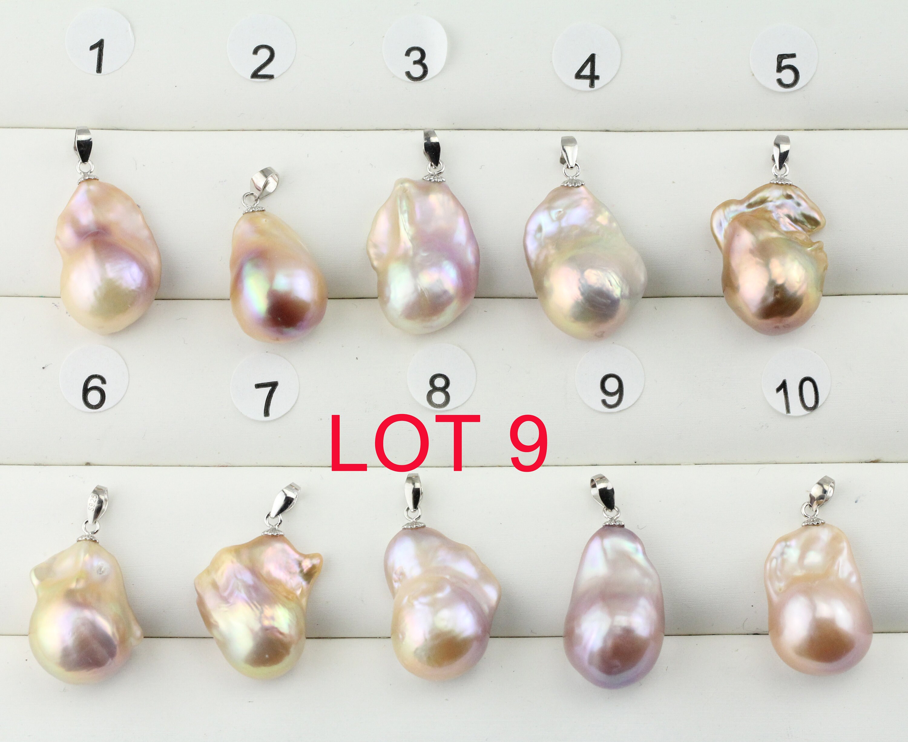 14-17x20-25mm natural metallic rainbow color large baroque | Etsy