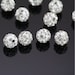 8mm Rhinestone Ball,shining Bling Ball,polymer Clay Crystal Ball ...