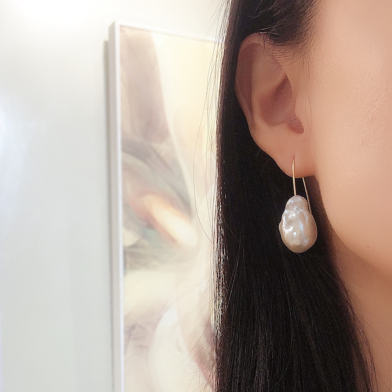 Flameball Pearl Studs - Etsy