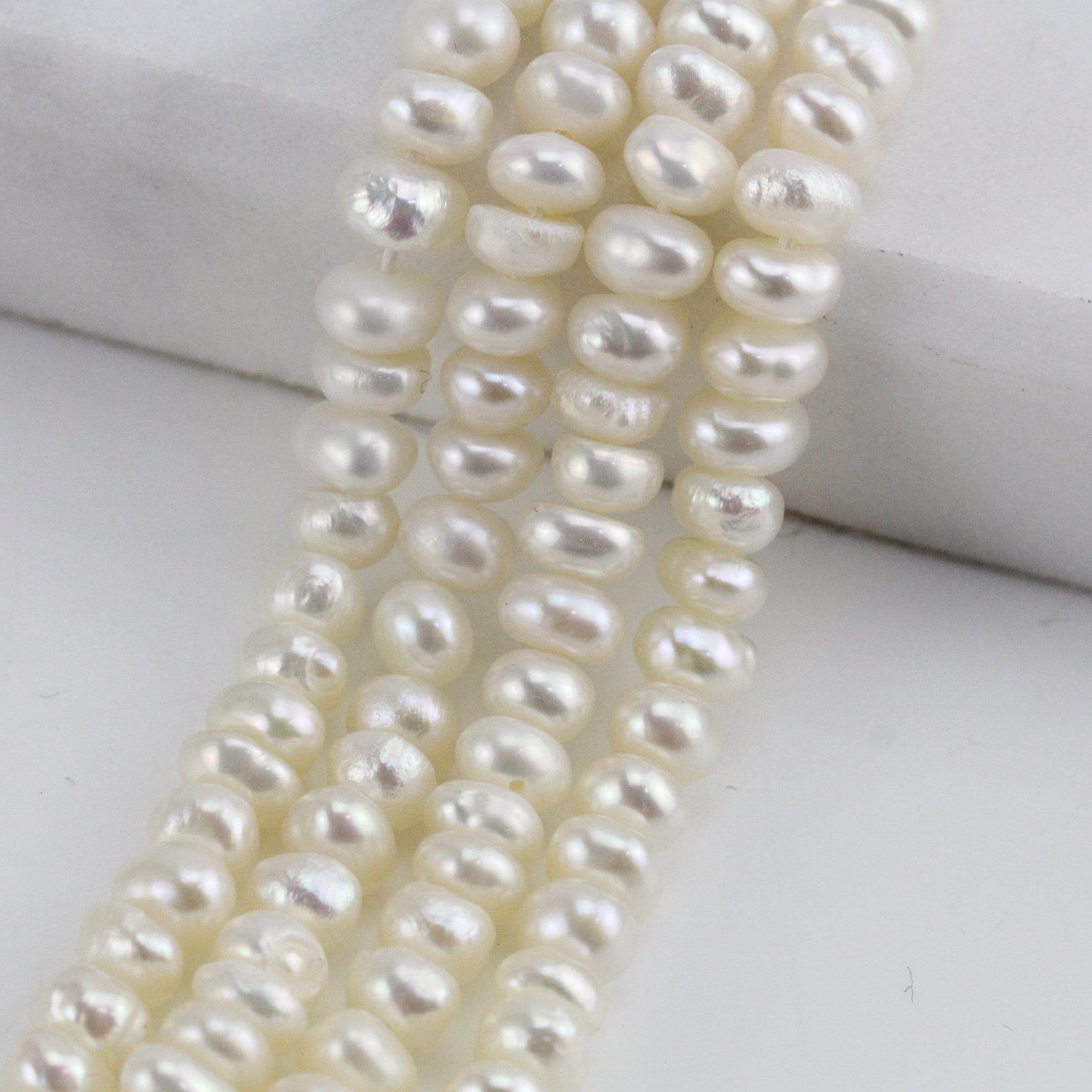 4-5mm seed pearl strandnatural freshwater small size pearl | Etsy