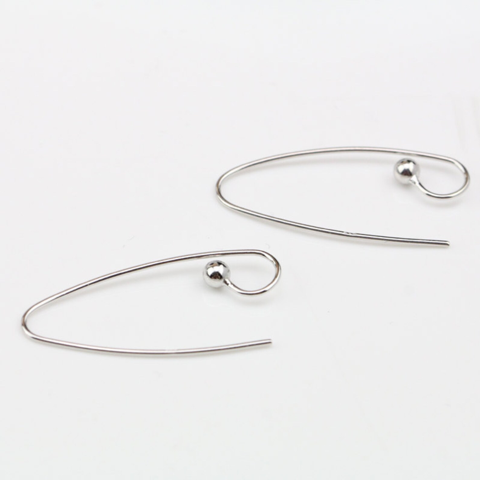 Sterling Silver Hook for Dangling Earrings,silver 925 With White Gold ...