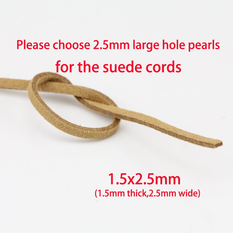 Suede Leather Cord,1.5x2.5mm Flat Faux Suede Cords,vegan Suede Cord ...