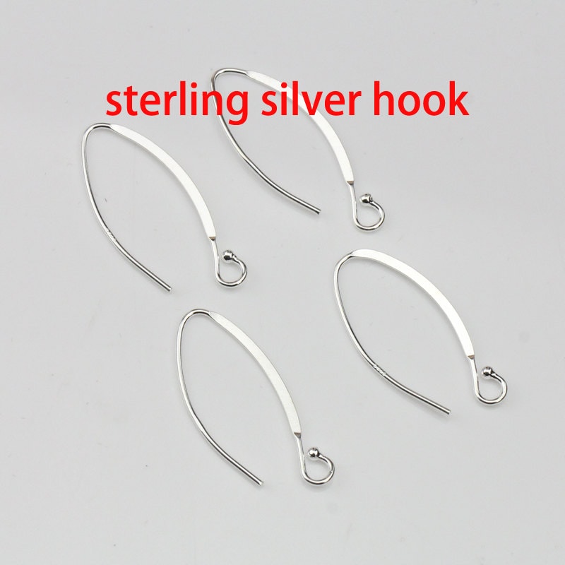 Sterling silver hook for dangling earringssilver 925 with | Etsy