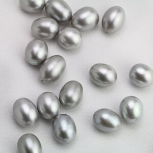 8.5-9mm AAA Drop Pearl Loose,rice Pearls,white,ivory,pink,purple,grey ...