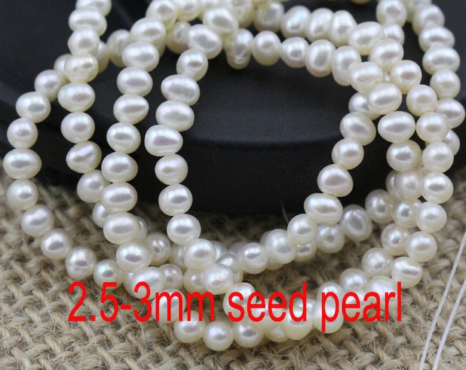 SALE 7mm Dyed Black Potato Pearl Strand,freshwater Pearl Bead String ...