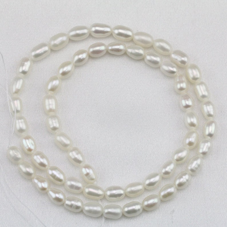 4.5-5mm AA White Rice Pearl Bead Wholesalechina River - Etsy