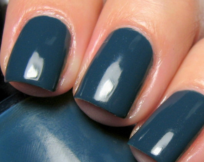 Cry Me a River 5 Ml Mini Deep Steel Blue Creme Indie Polish by ALIQUID ...