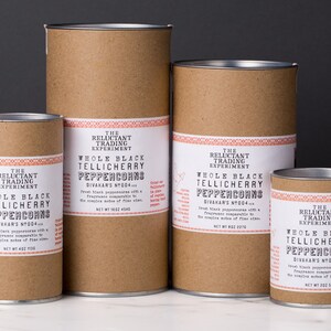 Tellicherry Pepper, 8oz Tube, Whole, Black, India, Sold to Top ...