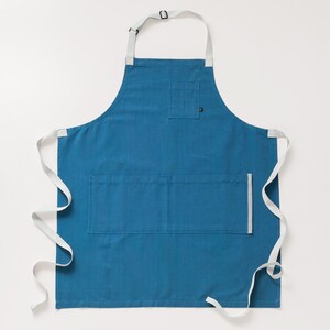 Chef Apron for Women, Men | Seaside Blue With Ice Straps | Bakers ...