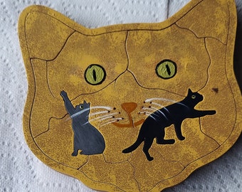 Wooden 7 X 7 Cat Puzzle Digital Download ai, DXF, SVG, EPS - Etsy