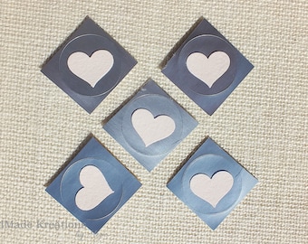 24 Custom Heart Stickers With Initials and Date Wedding - Etsy