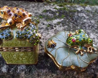 Frog trinket box | Etsy