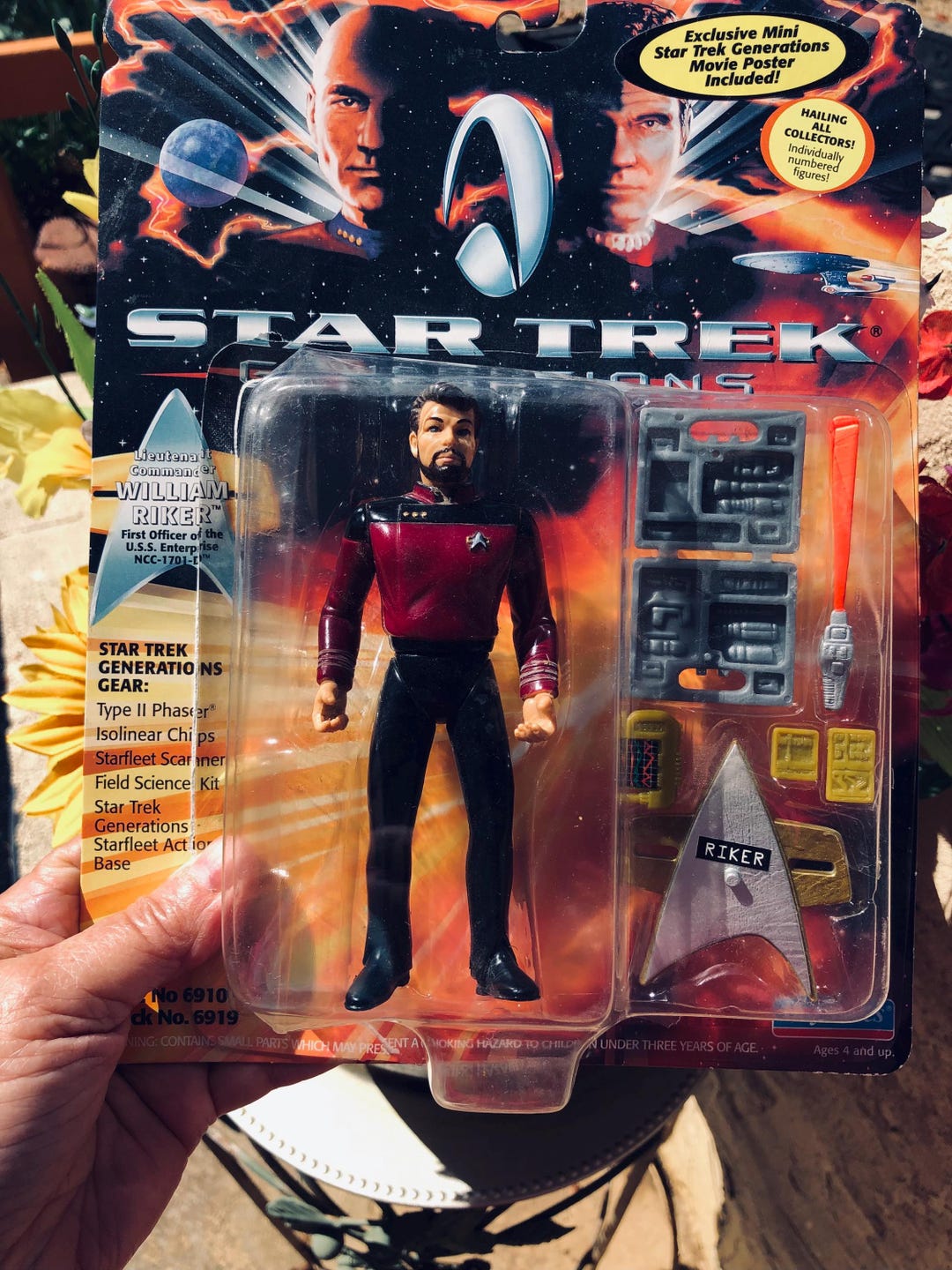 Playmates 1994 Star Trek Generation Lieutenant Commander William Riker ...