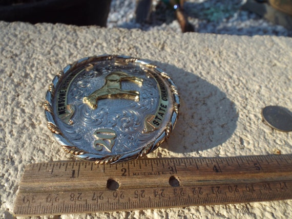 Classic Vintage Montana Silversmiths NEWSOME Horse J… - Gem