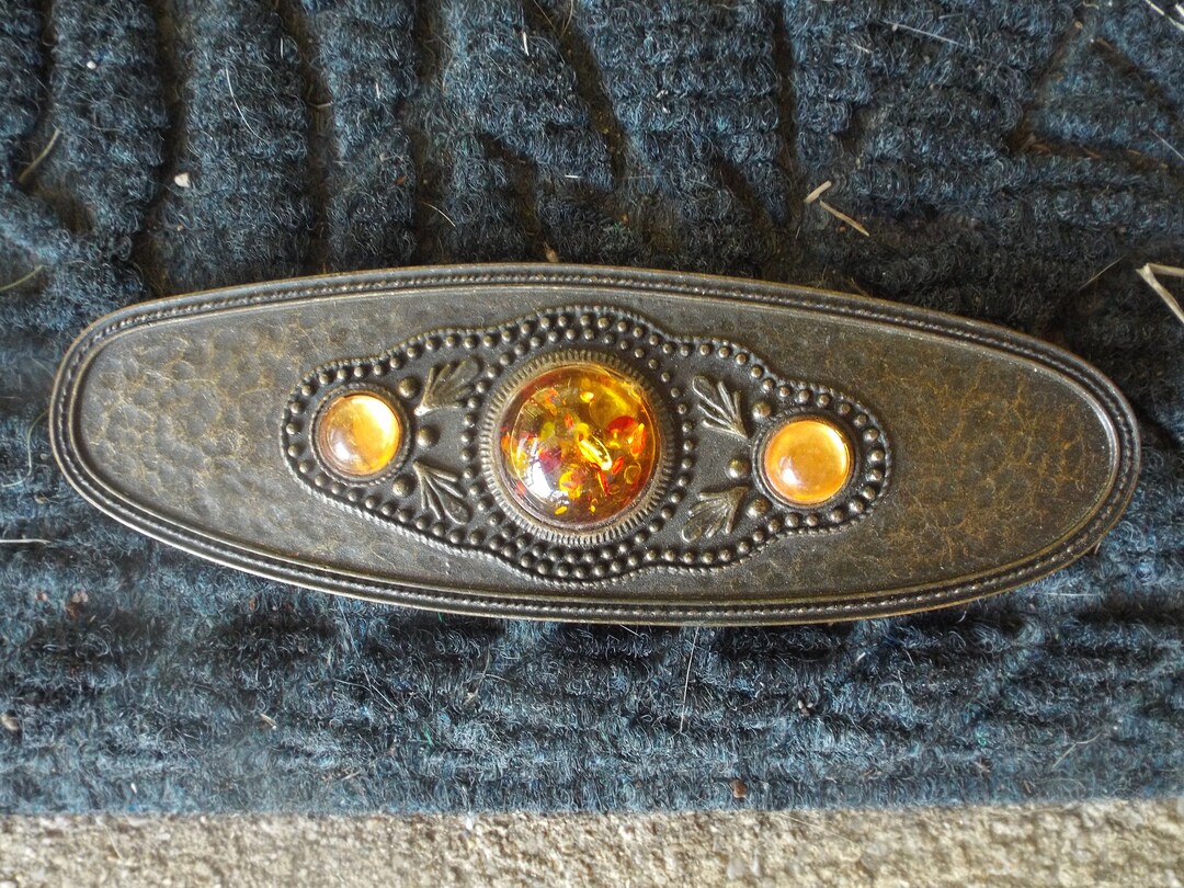 Classic Vintage Faux Amber Belt Buckle - Etsy
