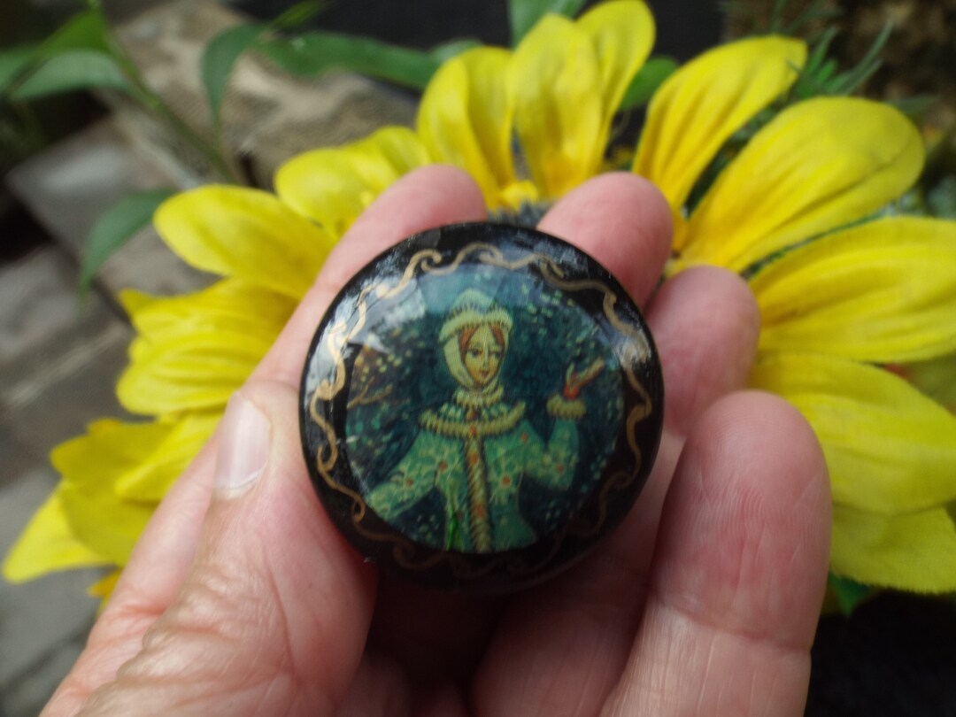 Russian Lacquer Tooth Fairy Trinket Box Exquisite Russia - Etsy