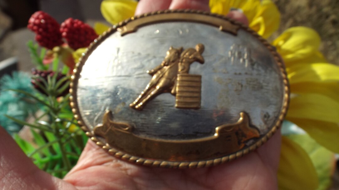 Classic Vintage COMSTOCK Silversmiths Western Barrel Racing German ...