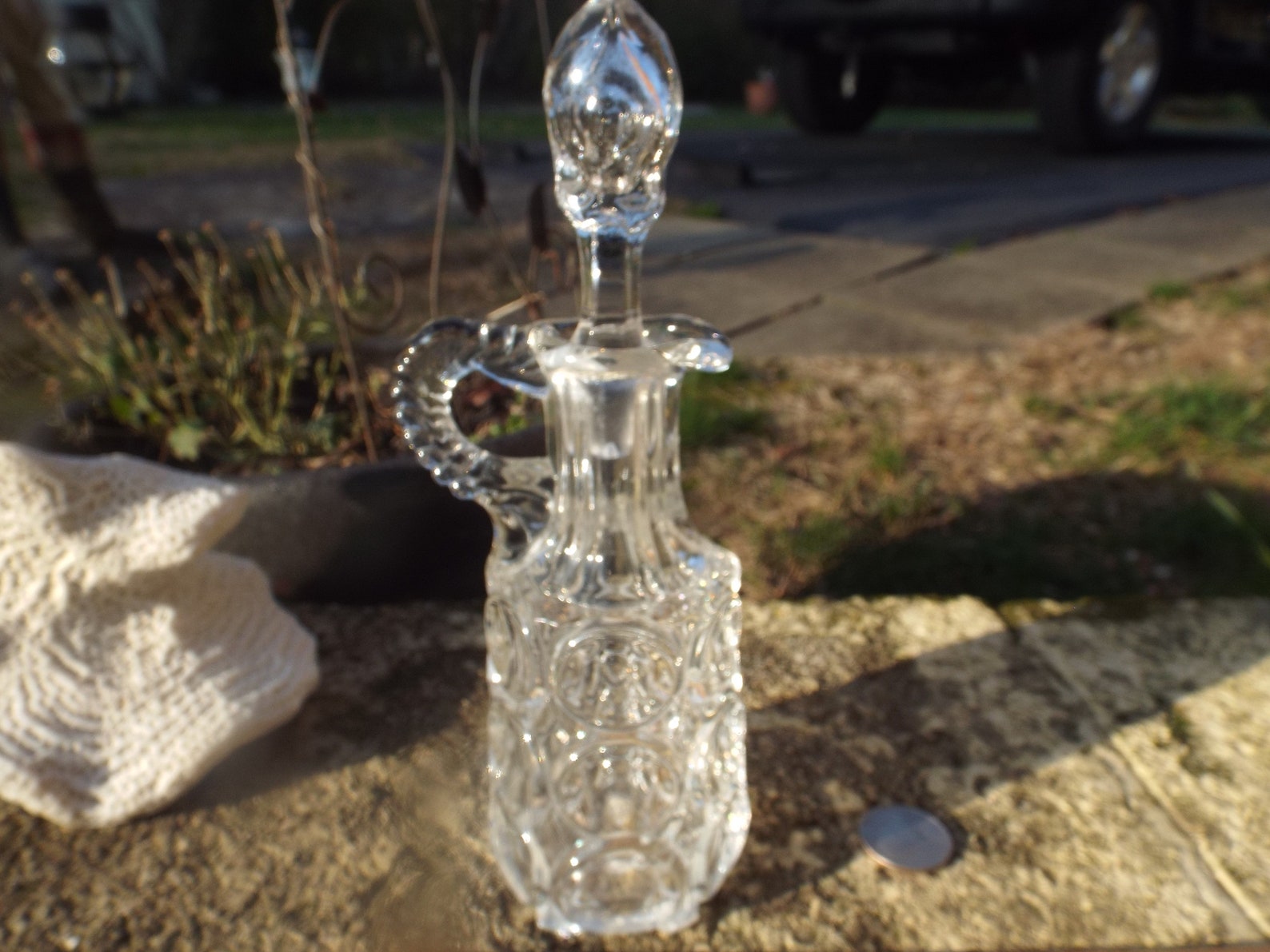 1890 EAPG Model Flint Glass Company model Bulls Eye Cruet - Etsy