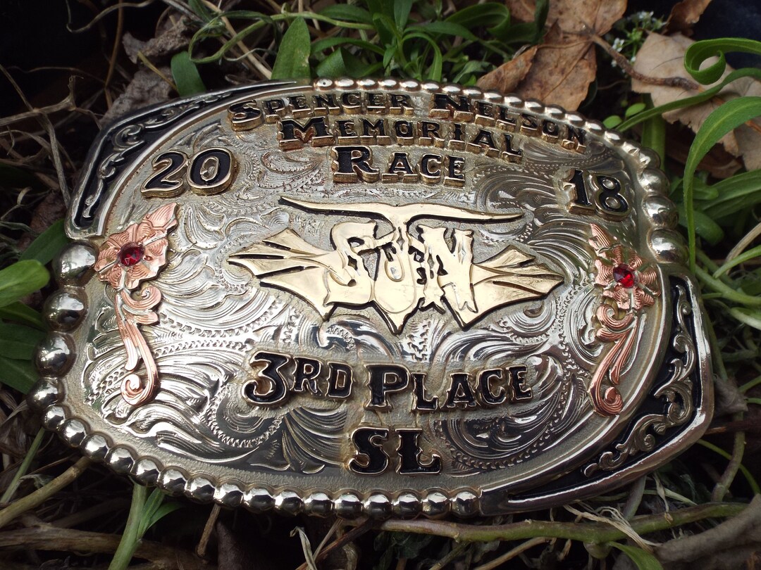 Fabulous Maynard Spencer Nelson Memorial Race 3rd Place SL Belt Buckle ...
